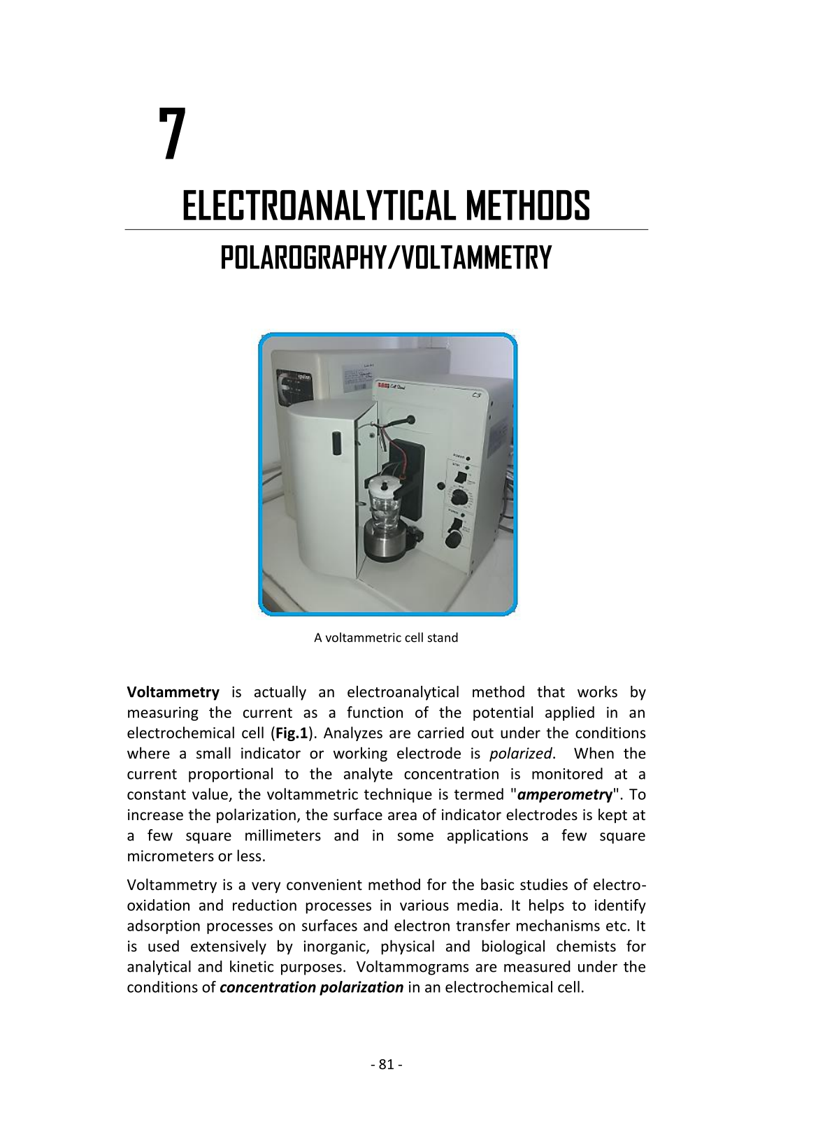 Instrumental Analysis Laboratory Manual | ADVERTI