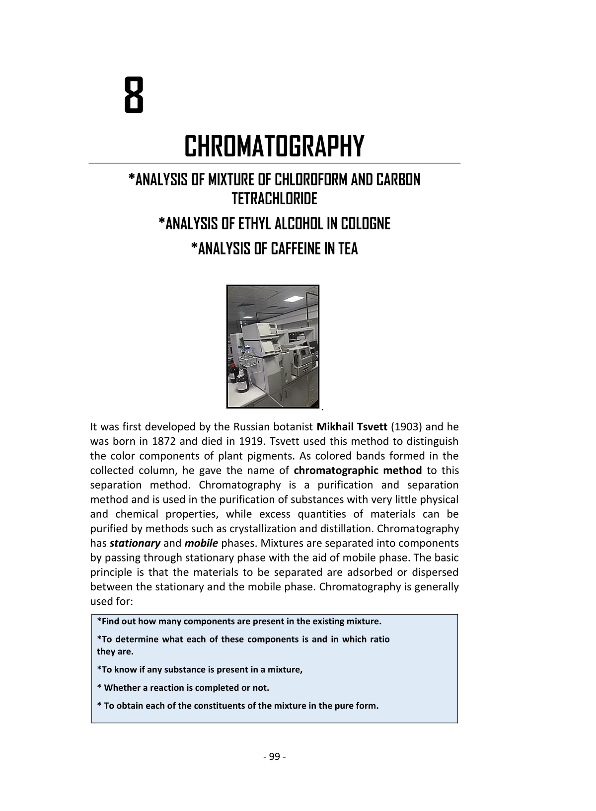 Instrumental Analysis Laboratory Manual | ADVERTI