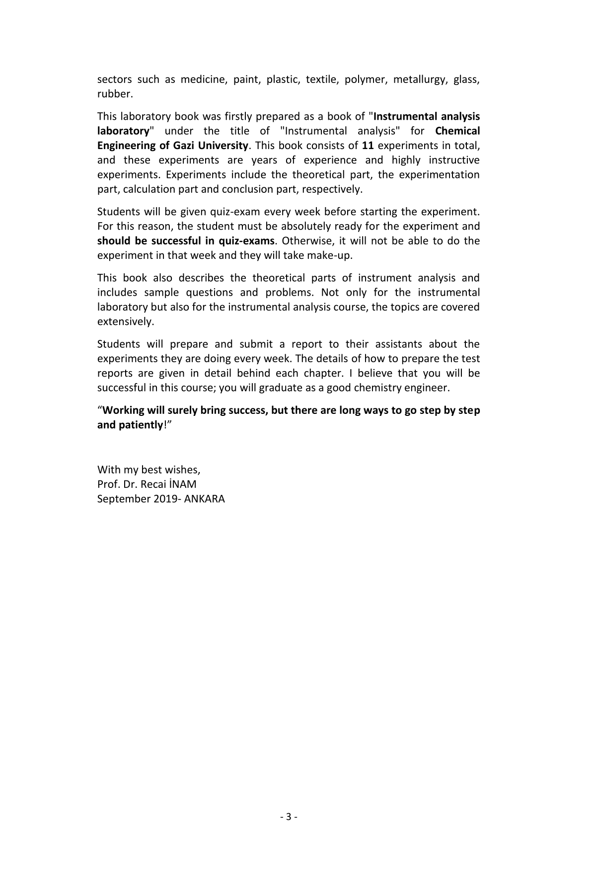 Instrumental Analysis Laboratory Manual | ADVERTI