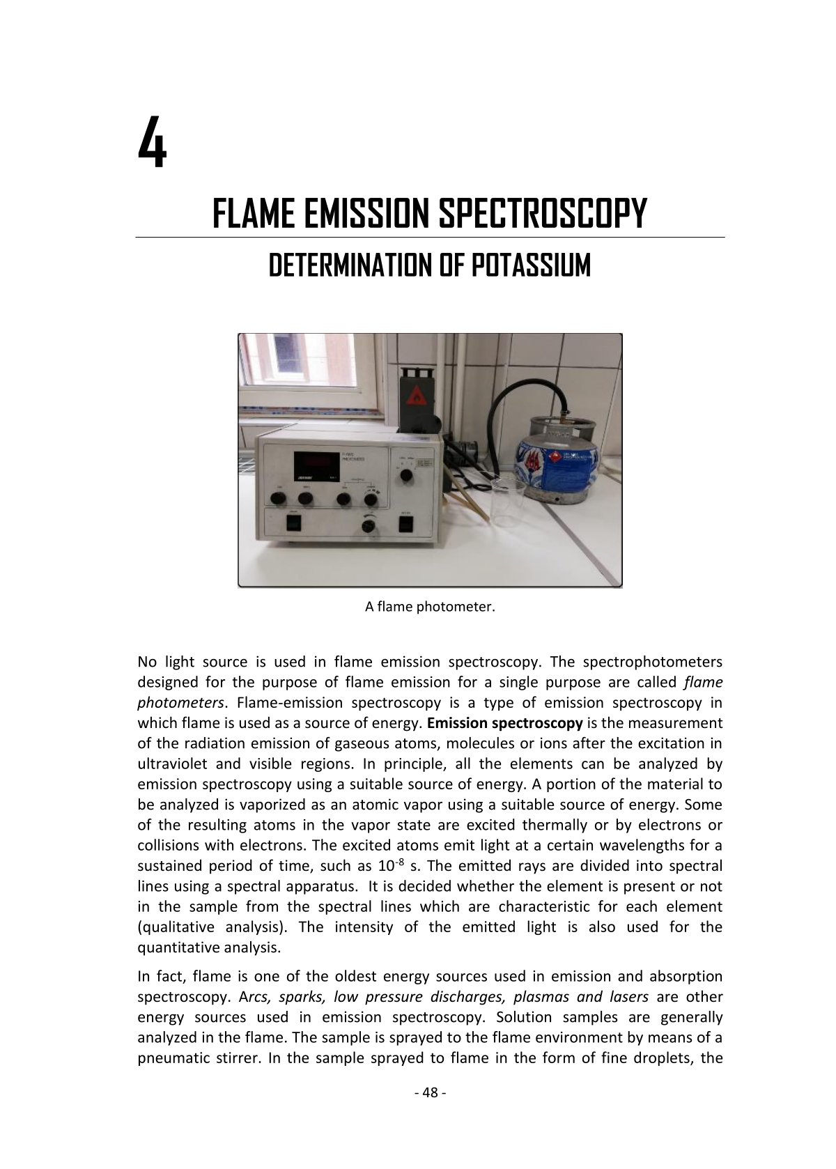 Instrumental Analysis Laboratory Manual | ADVERTI